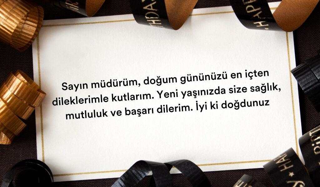 Müdüre Doğum Günü Mesajları - En Güzel Doğum Günü Tebrikleri - Muhiku